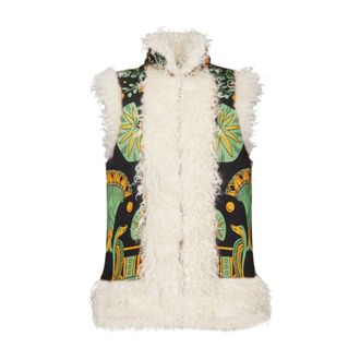 La DoubleJ Nile Motif &Auml;rmellose Folk Jacke - - Jackets - Damen - Mehrfarbig - M
