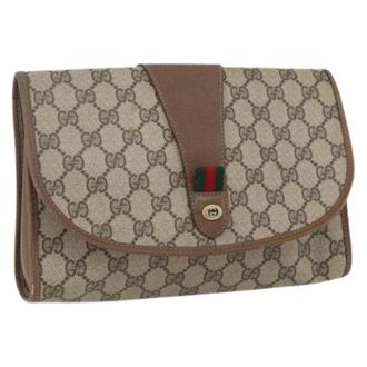Gucci Pochette en plastique doccasion - Femme - Pre-owned - Beige - Taille: ONE Size