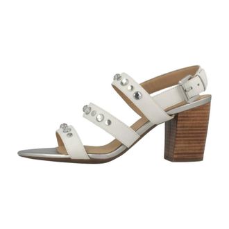 Geox Femme, Chaussures, Blanc, Taille: 36 EU Sandales &agrave; Talons Hauts Eudora