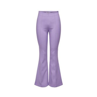 Only Hoch taillierte Schlaghose Paisley Purple - - Trousers - Damen - Lila - L
