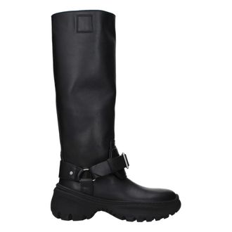 Burberry Leder High Boots - - Shoes - Damen - Schwarzk - 39 EU