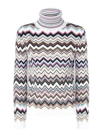 Missoni Pull Col Roul&eacute; - Bleu Fonc&eacute;