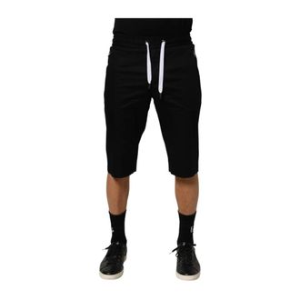 Dolce & Gabbana Cotton Stretch Bermuda Shorts - - Shorts - Herren - Schwarzk - S