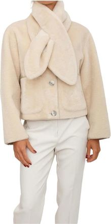 Marella Femme, Vestes, Blanc, Taille: 36 FR Capospal Aspet Pellic Jacket