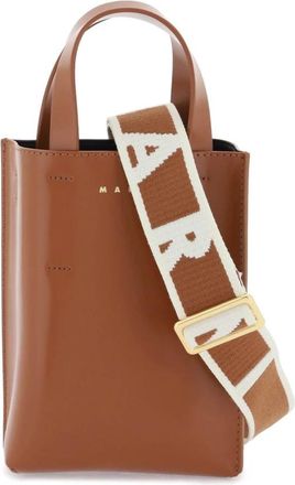 Marni Femme, Sacs, Brun, Taille: ONE Size Nano Museo Tote Bag