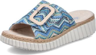 Rieker Damen Klassische Sandalen 69253, Frauen Sandalen,Sommerschuhe,Freizeitschuhe,offene Schuhe,Strandschuhe,Multi (90),40 EU / 6.5 UK