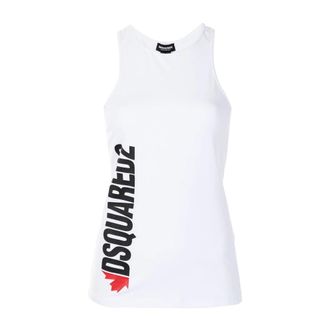 Dsquared2 &Auml;rmellose Oberteile - - Tops - Damen - Wei&szlig; - L