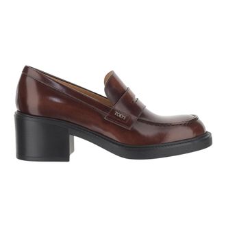 Tod's Leder-Loafer mit eckiger Spitze - - Shoes - Damen - Braun - 40 EU
