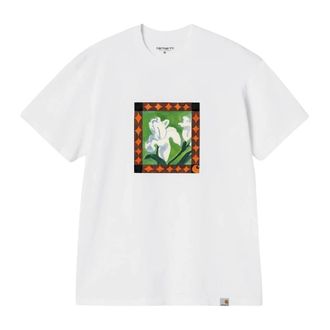 Carhartt Work in Progress S/S Julia Klenovsky T-Shirt - - Tops - Herren - Wei&szlig; - M