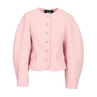 Rotate Rotate Birger Christensen, Femme, Vestes, Rose, Taille: 34 FR Veste Cocoon