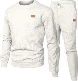 Generic 2 Pi&egrave;ces Surv&ecirc;tement Homme Veste Sweat &Agrave; Manches Longues Et Pantalon Jogging 2 Pi&egrave;ces, Baggy Et Surdimensionn&eacute;, Tenue De Travail Decontract&eacute; Couleur U