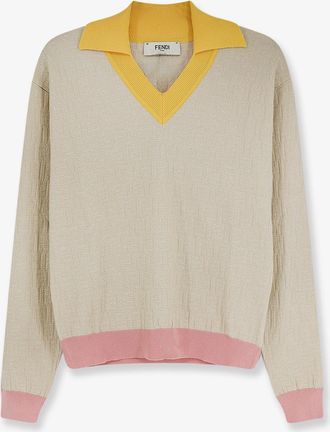 Fendi Cotton and silk sweater - FENDI - gender_Woman