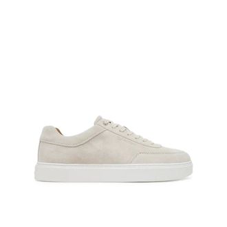 Calvin Klein Homme, Chaussures, Beige, Taille: 44 EU Beige Lace-Up Baskets Clean Cup Low