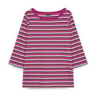 Fiorella Rubino Gestreiftes Jersey-T-Shirt - - Tops - Damen - Rosa - XL