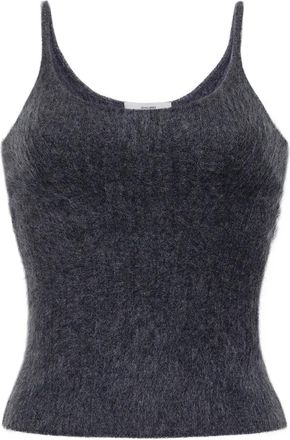 Adam Lippes haut en cachemire à fines bretelles - Gris