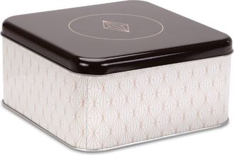 St&auml;dter 710078 Vanilla Diamonds Geb&auml;ckdose, Wei&szlig;blech, 21 x 21 cm