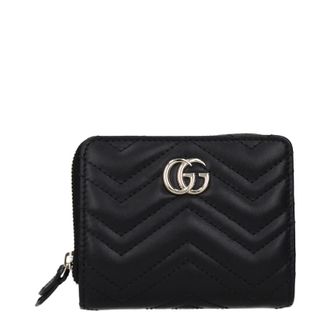 Gucci Femmes Portefeuille Cuir Noir