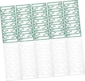 Cabilock 100 St&uuml;ck Weihnachtskugelhaken aus Kunststoff Mehrzweck H&auml;ngehaken f&uuml;r Christbaumschmuck und Weihnachtsstr&uuml;mpfe Transparent und Gr&uuml;n f&uuml;r Festtagsdekor