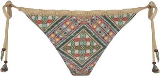 Del Maar Femme, Maillots de bain, Vert, Taille: 38 FR Uchi Patterned Bikini Bottom