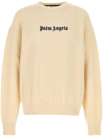Palm Angels pull &agrave; logo imprim&eacute; - Tons neutres