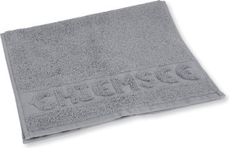 Chiemsee Uni-Handtuch 2er Set, Farbe Silber, Gr&ouml;&szlig;e 50x100 cm