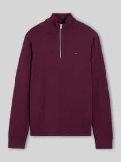 Tommy Jeans Slim Fit Troyer aus reiner Baumwolle