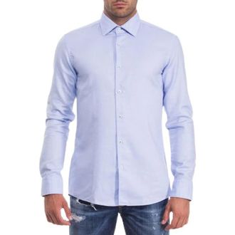 HUGO BOSS Hank Soft Shirt - Homme - Chemises - Bleu - Taille: 4XS