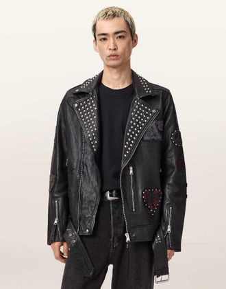 AllSaints Cole - Blouson style motard - Noir