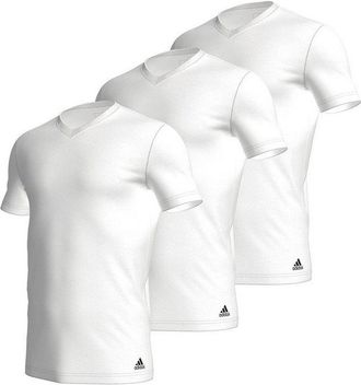 adidas T-Shirt Active Flex Cotton (3er-Pack) mit V-Ausschnitt, legerer Passform, weich, atmungsaktiv