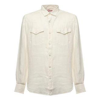 MC2 Saint Barth Beige Hemd mit Vordertaschen - - Shirts - Herren - Beige - 2XL