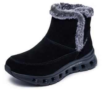 Skechers Glide-Step Pro-Cozy Wish Damen-Stiefelette, freih&auml;ndig, Schwarz/Schwarz, 37.5 EU