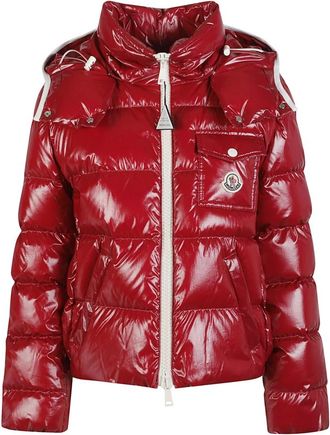 Moncler Femme, Vestes, Rouge, Taille: 36 FR Andro Down Jacket