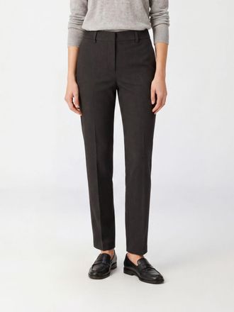Federica Tosi Slim-Fit-Schneiderhose aus Wollmischung mit mittelhohem Bund und schr&auml;gen Taschen