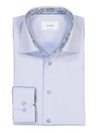 Eton Herren Hemd blau Kent
