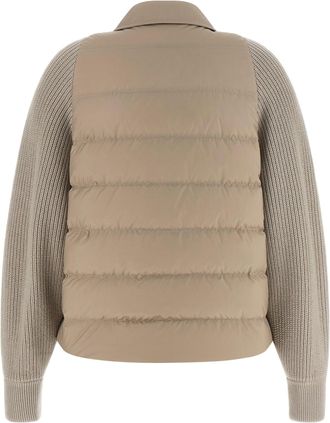 Brunello Cucinelli Quilted Water-Repellent Nylon Down Jacket - Beige