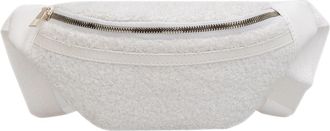 Hemobllo TEMPNAP Pl&uuml;sch Bauchtasche Damen Wei&szlig; Sport G&uuml;rteltasche Verstellbar H&uuml;fttasche f&uuml;r Reisen und Freizeit Weiches Material Multifunktionale G&uuml;rteltasche