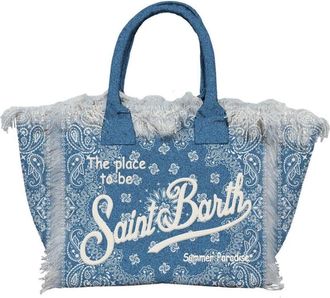 MC2 Saint Barth Femme, Sacs, Bleu, Taille: ONE Size Vanity Tote Bag