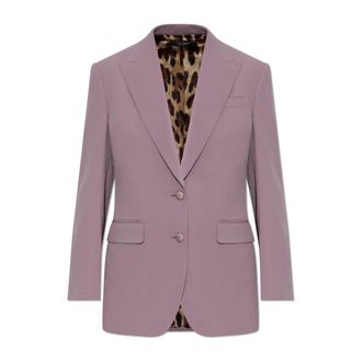 Dolce & Gabbana Wollblazer mit einfachem Schlitz - - Jackets - Damen - Lila - XL