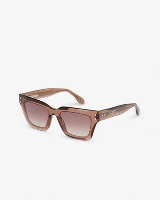Isabel Marant Lunettes Carmy - Femme - Rouge Brique Nuanc&eacute; - Isabel Marant
