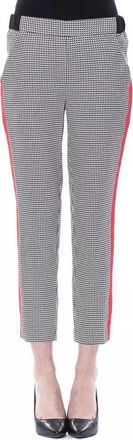 Byblos Schwarze und Wei&szlig;e Damenmodehose - - Trousers - Damen - Mehrfarbig - 2XS