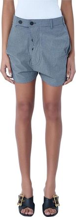 Vivienne Westwood Femme, Shorts, Gris, Taille: 42 FR High-Waisted Checkered Shorts