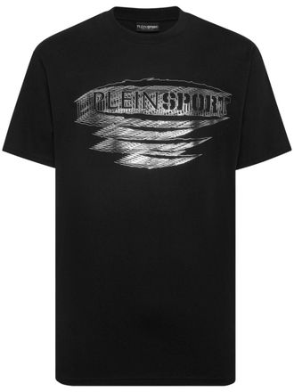 Plein Sport t-shirt en coton à logo imprimé - Noir