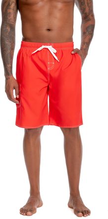 Nutria Herren Strandhose Knielang mit Mesh-Innenfutter - Schnelltrocknende Badehose, Elastischer Bund & Verstellbarer Kordelzug, 2 Seitentaschen für Schwimme