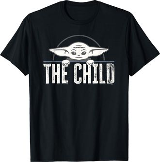Star Wars The Mandalorian The Child Grogu Weathered Logo T-Shirt