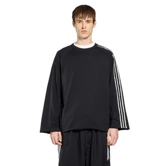 Yohji Yamamoto Raw Edge 3-Stripes Long Sleeve Tee