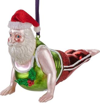 Gift Company H&auml;nger Yoga Santa, Sphinx-Haltung, rot/gr&uuml;n, 7x9,5x13,4cm