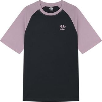 Umbro T- Shirt Raglan Core, Gris forêt/Mauve Ombre, L Homme