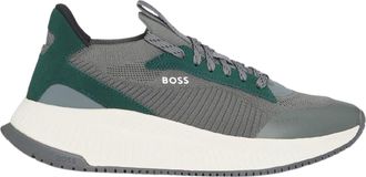 HUGO BOSS TTNM EVO Sneaker f&uuml;r Herren, Wildleder (Gr&uuml;n)
