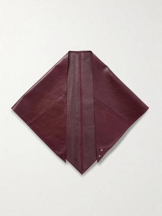 Nour Hammour Foulard En Cuir - Bordeaux