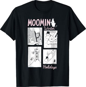 Moomin Mumins Schneerutsche Mumins Winterurlaub T-Shirt
